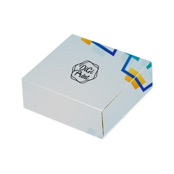 Custom 4" X 4" X 1.5" 4CP E-Flute Tuck Box (Q750322) - Boxes with Logo ...