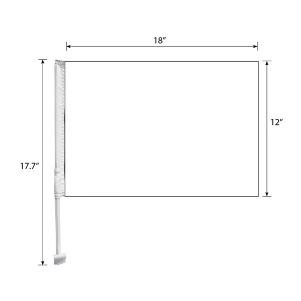 Custom DisplaySplash Car Flag - Single Sided (Q771722) - Car Flags with ...