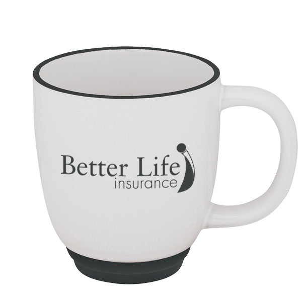 Custom Two-Tone Bistro Mug (14 oz.} (Q796311) - Ceramic Coffee Mugs ...