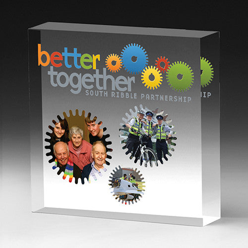 Custom PhotoImage® Square Paperweight (4" x 4" x 3/4") (Q813465 ...