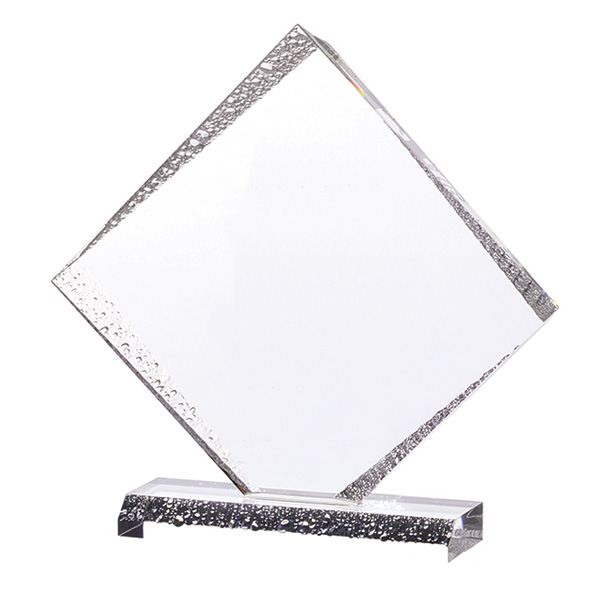Custom Acrylic Diamond Award - 10"w x 9-5/8"h (Q826611) - Desktop ...
