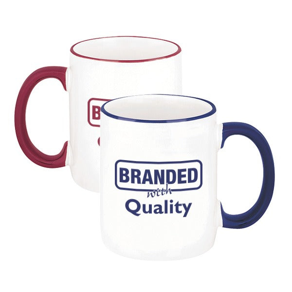Custom Two-Tone Ceramic Mug (12 oz.) (Q847311) - Mugs with Logo ...