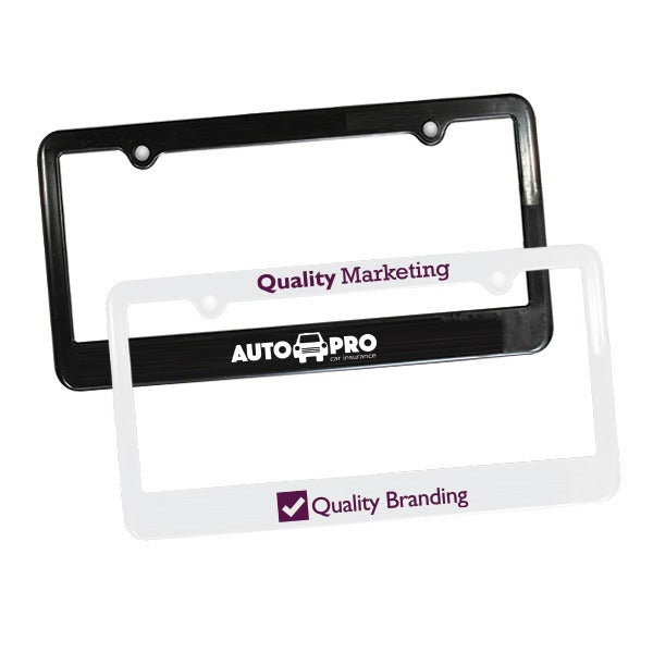 Custom 2 Holes License Plate Frame (Q924611) - License Plates with Logo ...