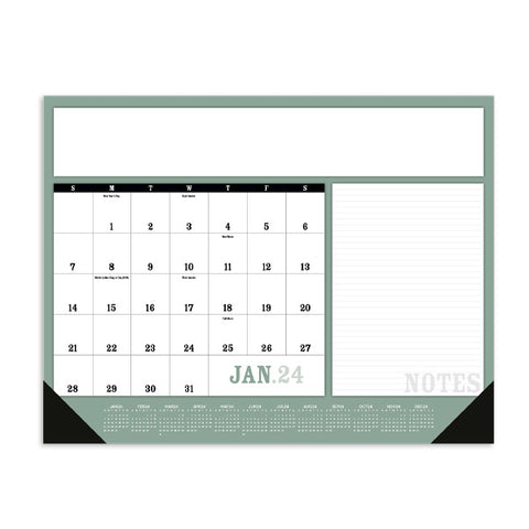 Custom Notes Desk Pad With Vinyl Corners Calendar (Q924722) - Desk ...