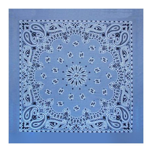 Custom 22 In Traditional USA Paisleys Bandana - Chambray (Q936522 ...