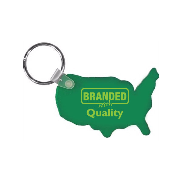 Custom USA Key Fob (Q947611) - Key Chains with Logo | Quality Imprint ...