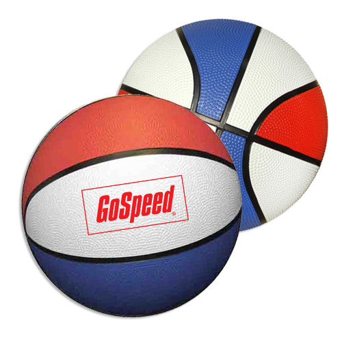 Custom 7"D Red White and Blue Rubber Basketballs (Q950311) - Balls with ...