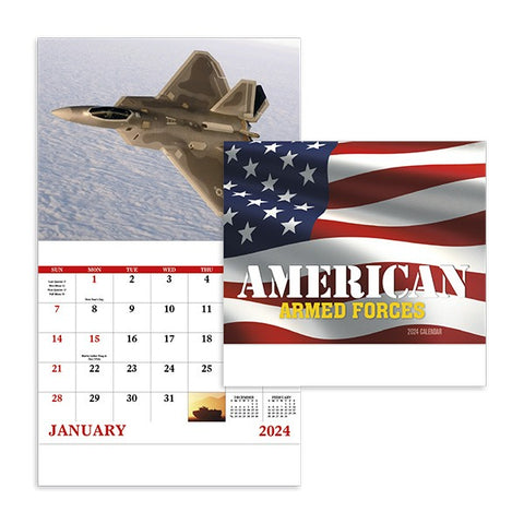Custom American Armed Forces - Stapled Calendar (Q975722) - Wall ...