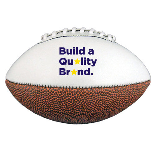 Custom Full Size Signature Football (14") (Q98050) - Football with Logo ...