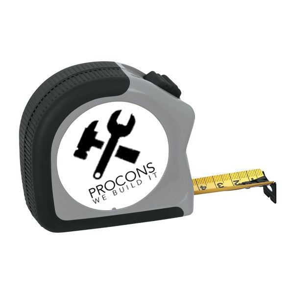 Custom 25 ft Gripper Tape Measures (Q989811) - Tape Measures with Logo ...